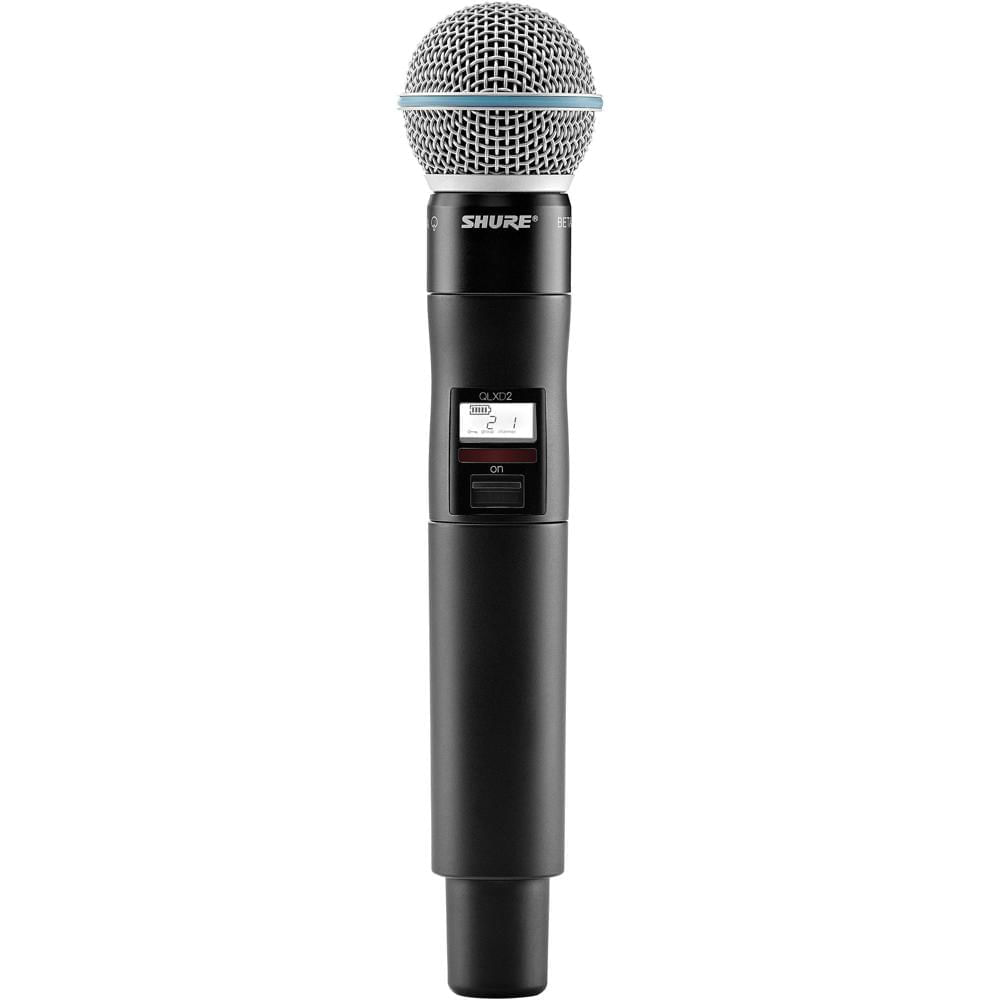 Shure QLXD2/B58A Micrófono Inalámbrico Digital de Mano con Cápsula Beta 58A - Para Receptores ...