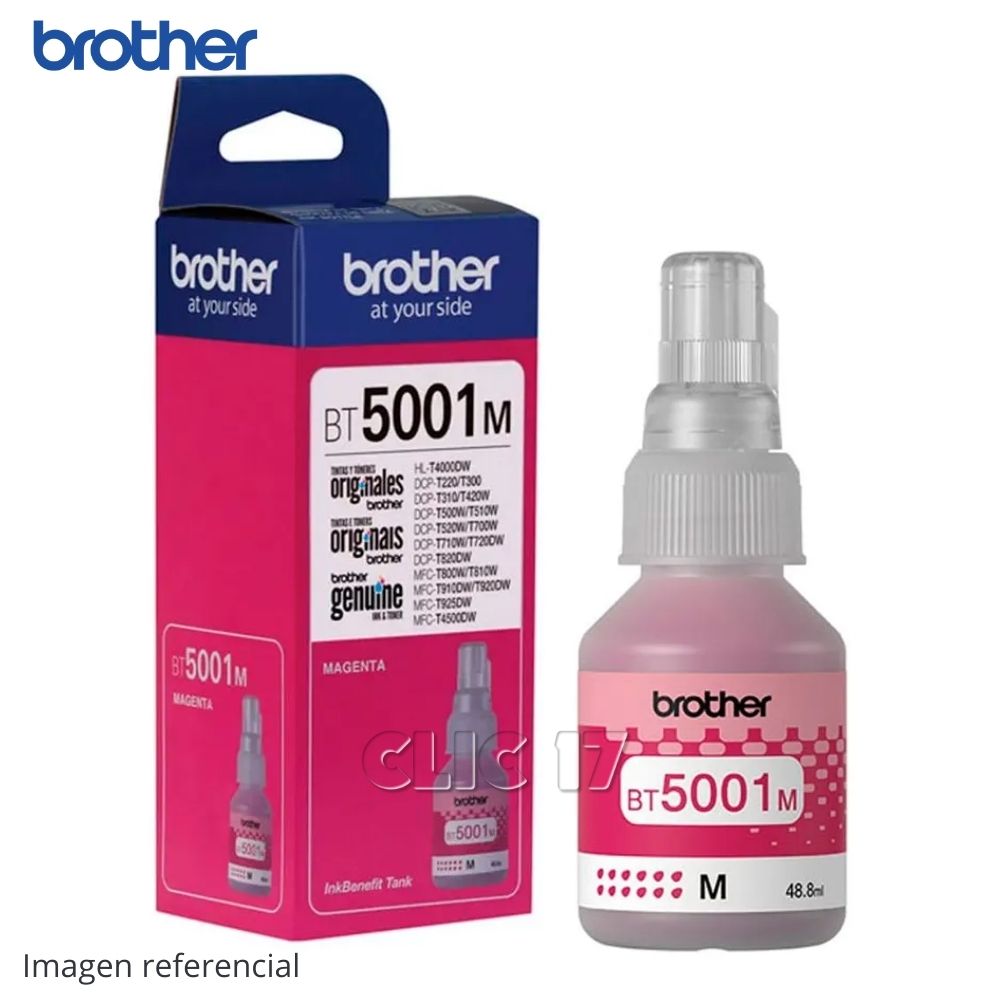 Tinta Brother BT-5001M Magenta DCP-T300W 500W 700W - Oechsle