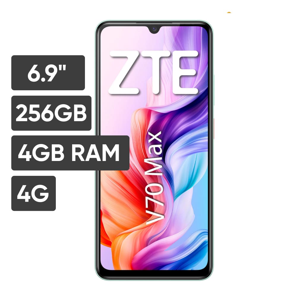 Smartphone ZTE V70 Max 6.9" 4GB 256GB 50MP+2MP+AI Camera Gris - Oechsle