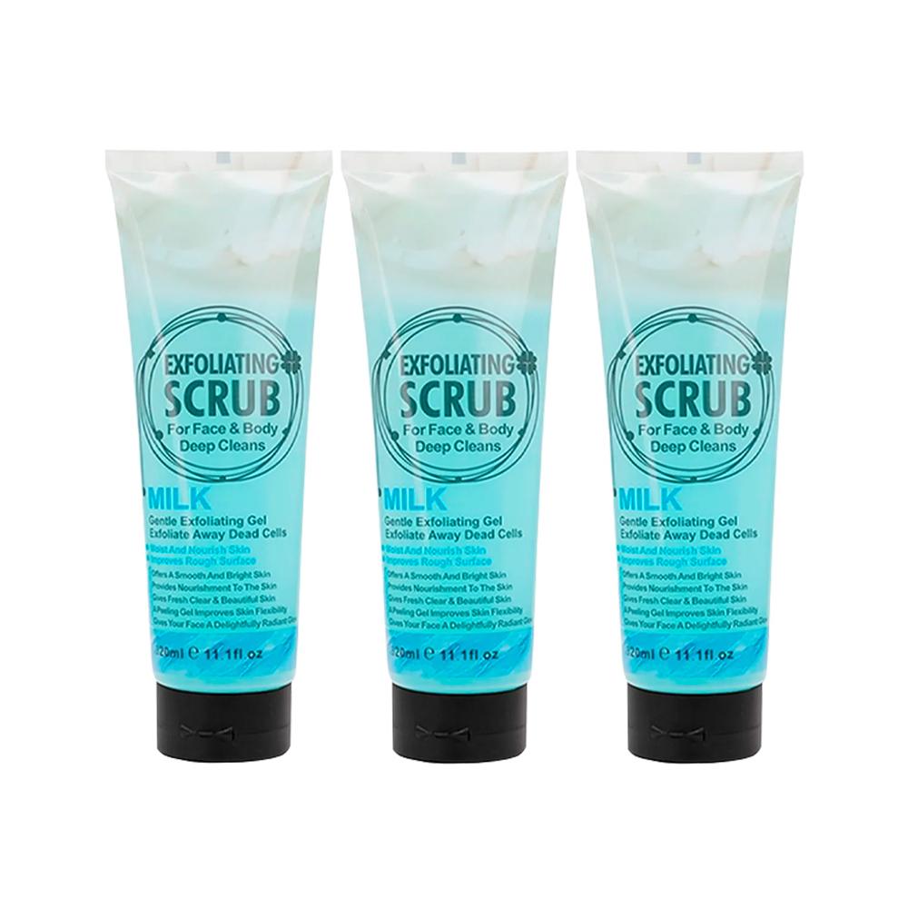 Gel Exfoliante Scrub Milk 320Ml Wokali 3 Unidades - Oechsle