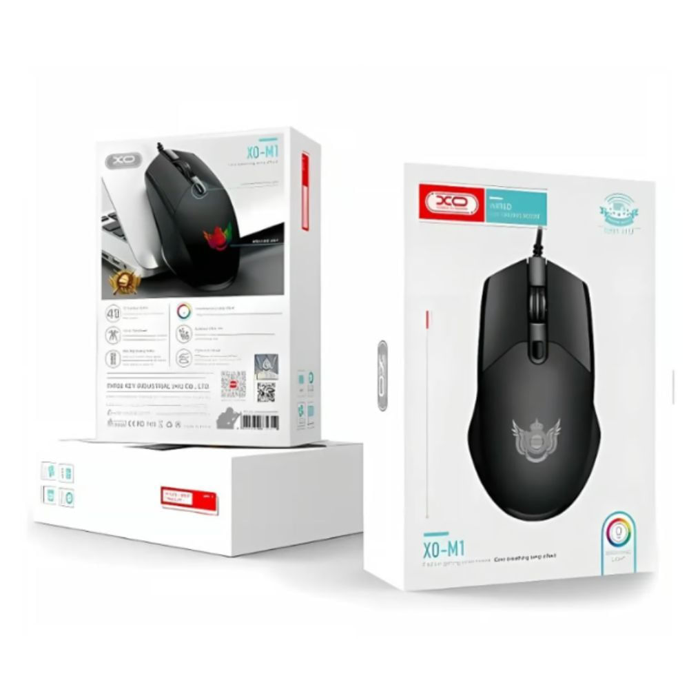 Mouse Gamer XO luz RGB con cable USB - Oechsle