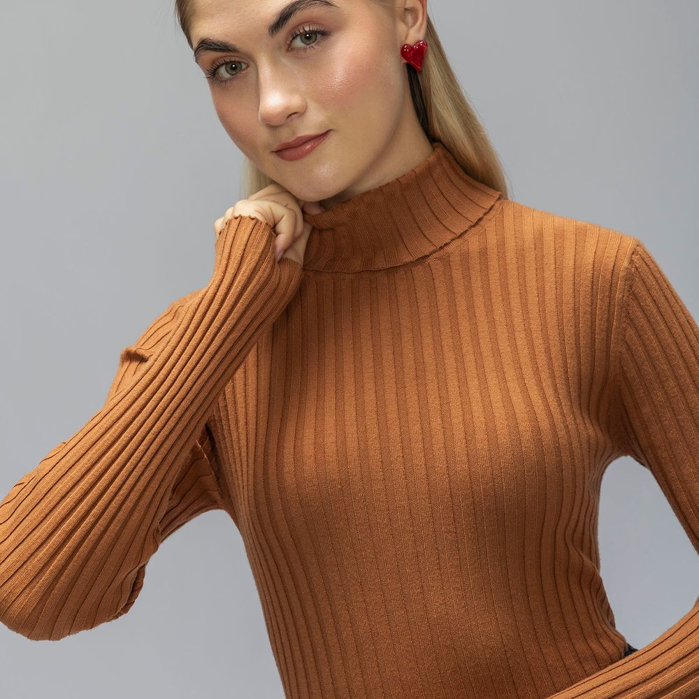 Chompa Mujer Rib Neck Manga Larga Hypnotic | Oechsle.pe - Oechsle
