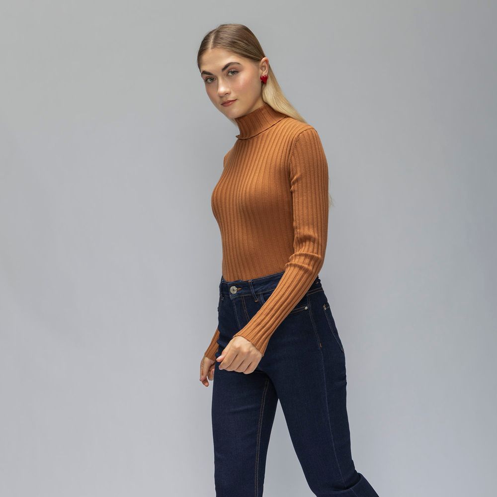 Chompa Mujer Rib Neck Manga Larga Hypnotic | Oechsle.pe - Oechsle