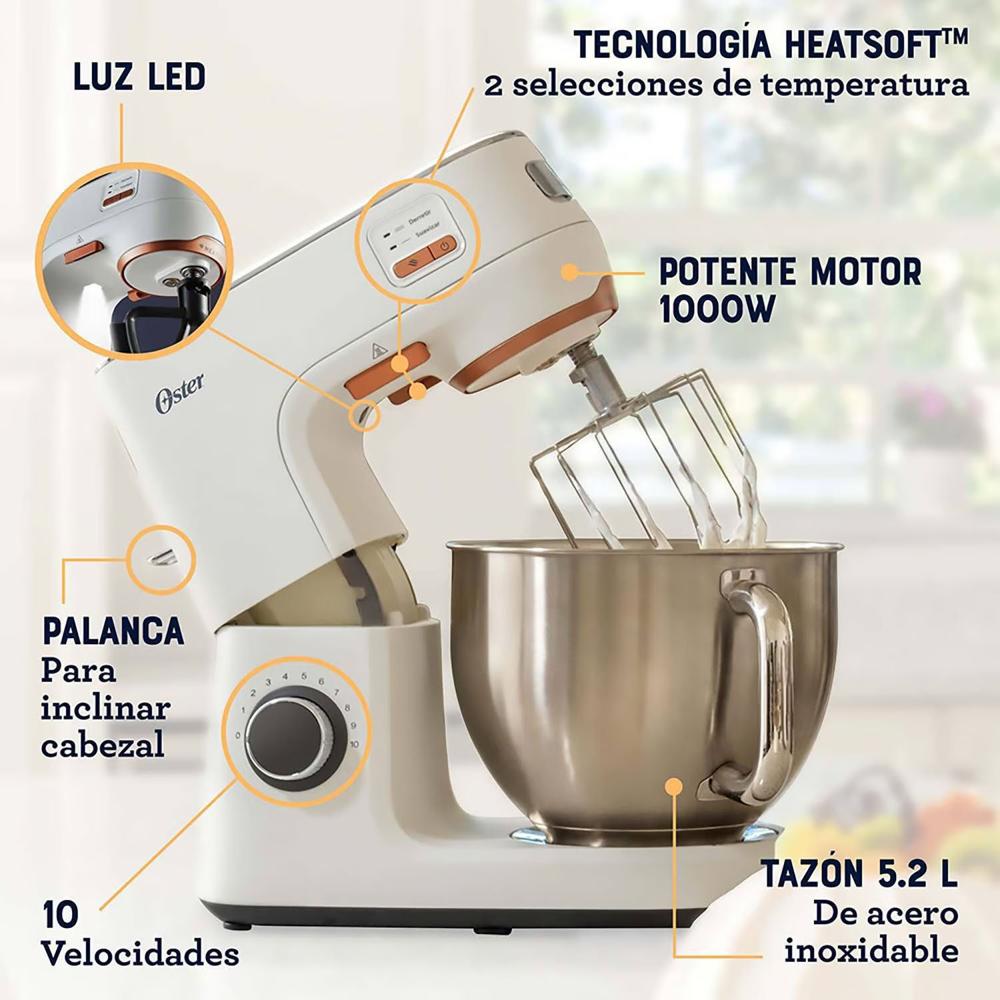 Batidora de Pedestal Heatsoft Oster FPSTSMPL4W- Blanco | Oechsle - Oechsle