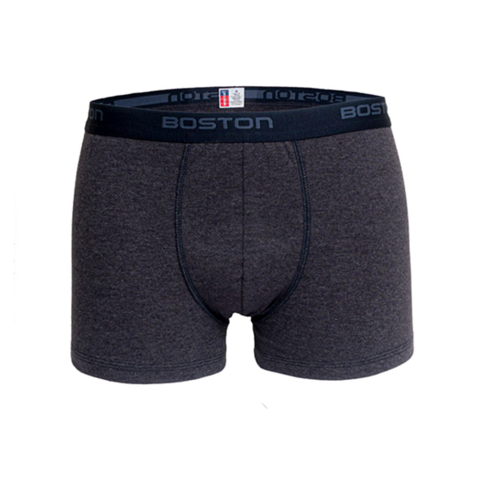 Pack X 3 Boxer Corto Rib Licrado Boston Azul Jaspeado - Oechsle