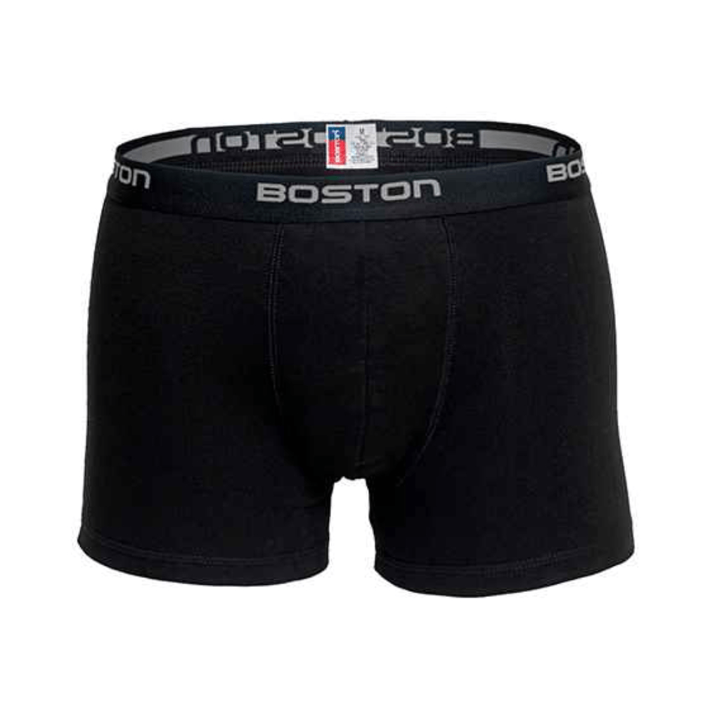 Pack X 3 Boxer Corto Rib Licrado Boston Negro - Oechsle