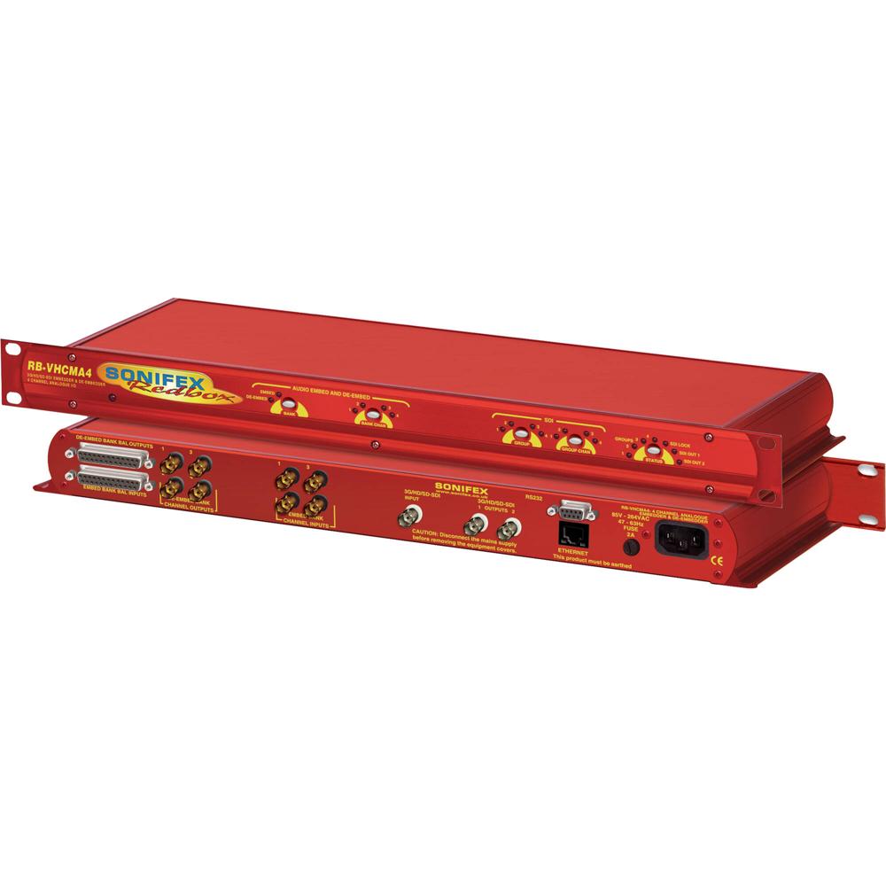 Sonifex 3G/HD/SD-SDI Embedder/De-Embedder 4-Canales I/O Analógico con Control de Nivel Discreto ...