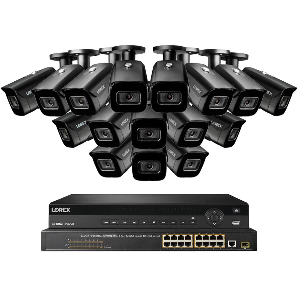 Lorex Pro Series N884A38B NVR 16 Canales 4K UHD con 8TB HDD, 16 Cámaras ...