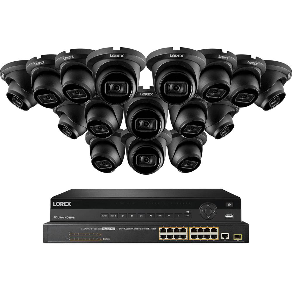 Lorex Pro Series N884A38B NVR 16 Canales 4K UHD con 8TB HDD, 16 Cámaras ...