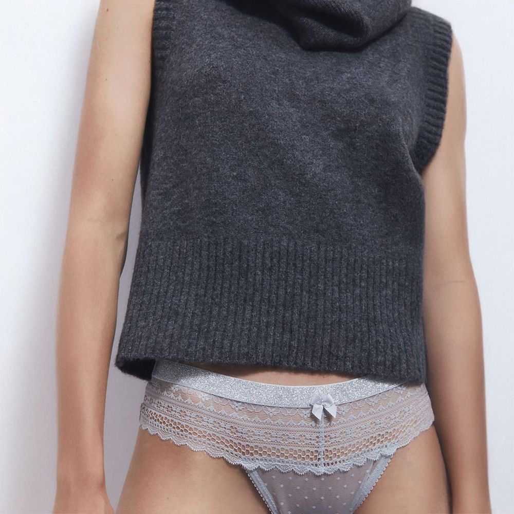 Calzón Sfera Mujer Encaje Gris | Oechsle.pe - Oechsle