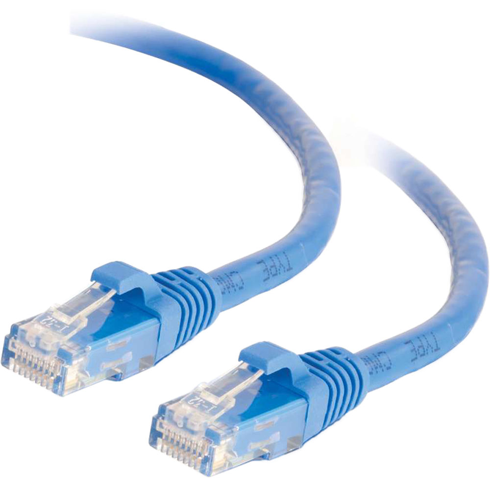 Cable de Par Trenzado No Apantallado C2G Cat 6 Snagless (6', Azul) con ...