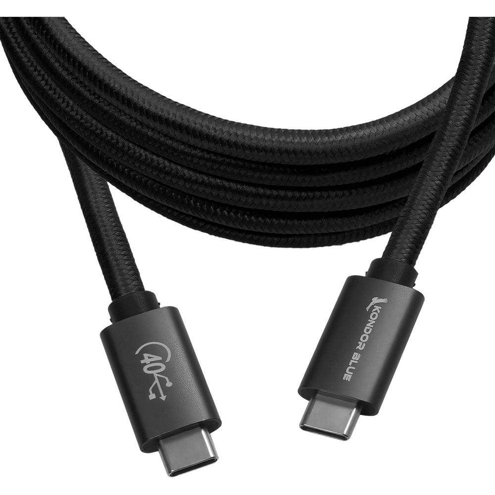 Cable Kondor Blue Thunderbolt 4 USB-C (6', Negro Cuervo) - Conectores ...
