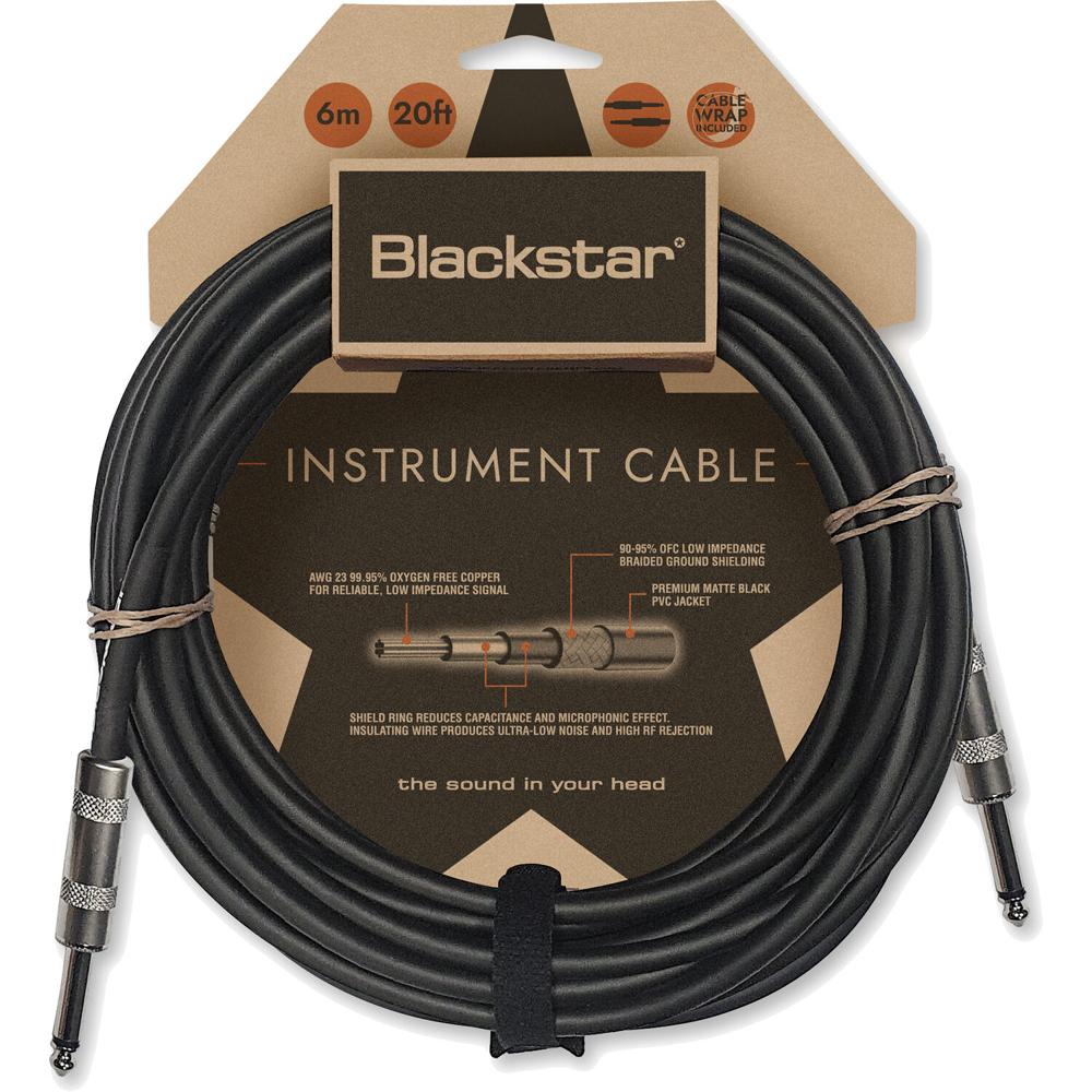 Cable Instrumental Blackstar Standard 1/4" Recto a Recto (20') - Alta ...