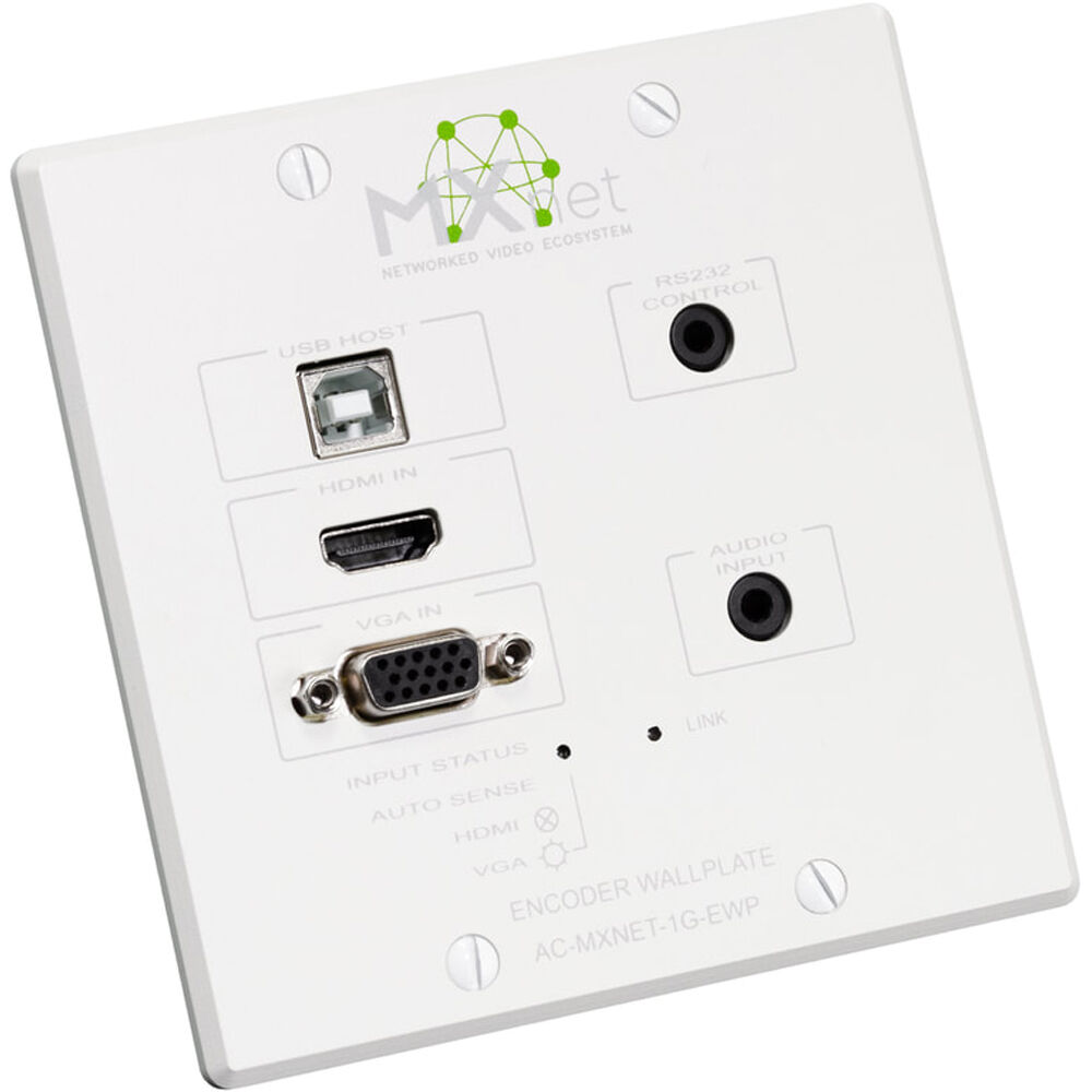 Encoder de Pared AVPro Edge MXNet 1G - Soporta Cat 5e, Gestión de Ancho ...