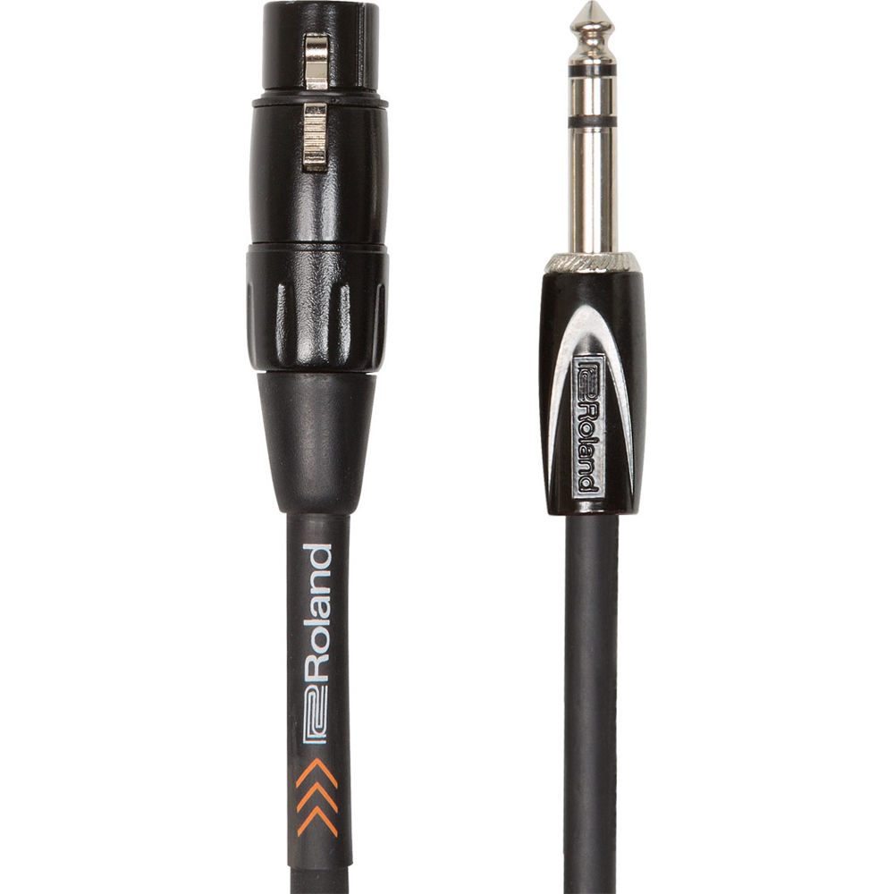 Roland Black Series 1/4" TRS to XLR Female Balanced Cable (5 ...