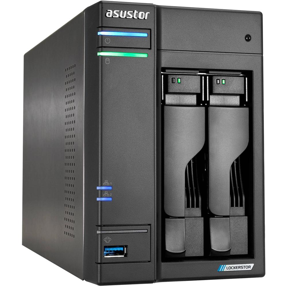 Asustor Lockerstor 2 Gen2 2-Bay NAS: Almacenamiento Avanzado con RAID, Procesador Intel Celeron ...
