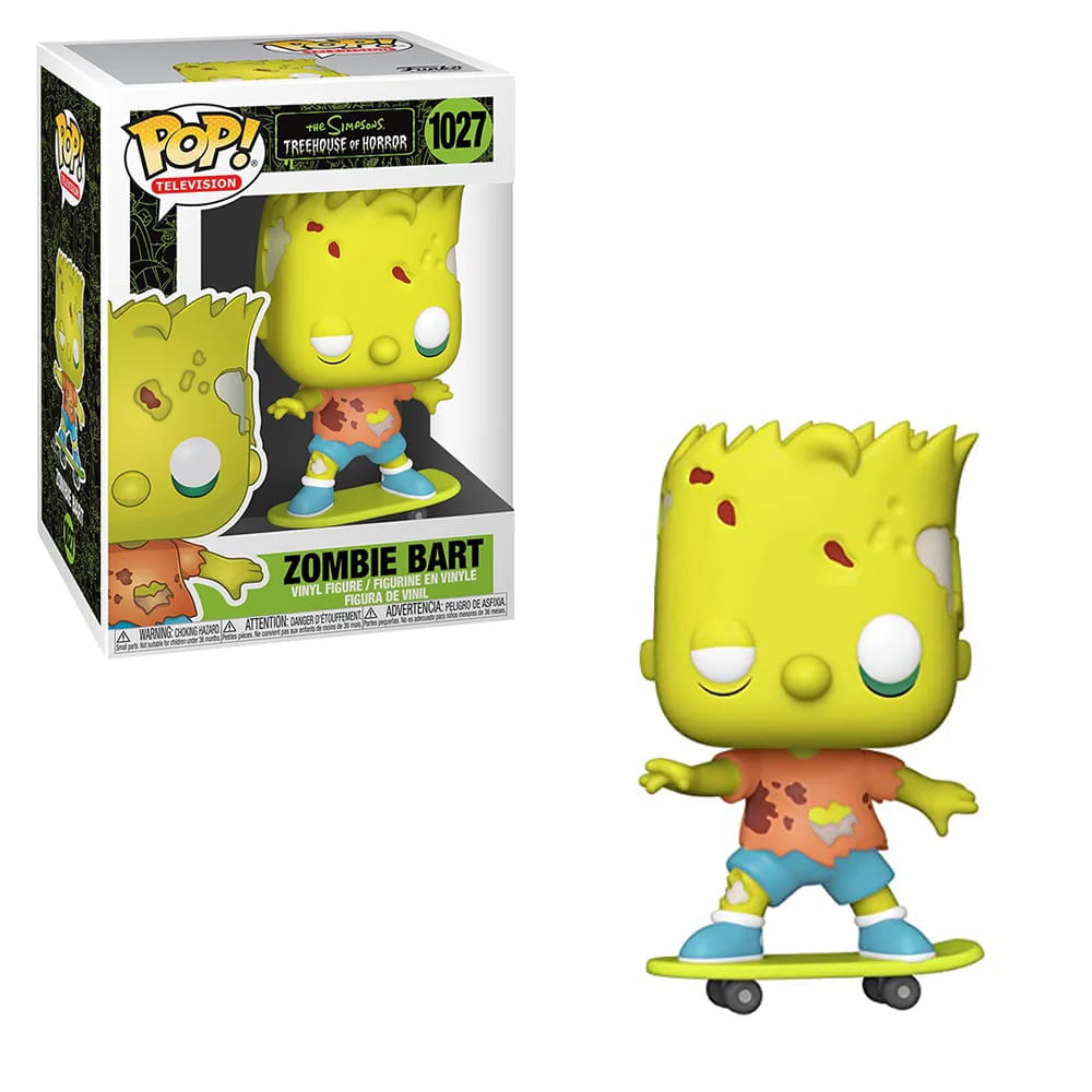 Funko Pop The Simpsons Treehouse - Zombie Bart #1027 - Oechsle