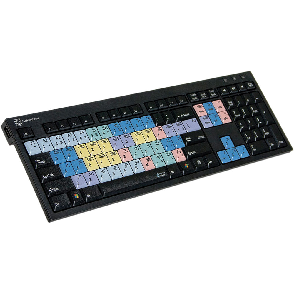 Logickeyboard Quantel American English NERO PC Slim Line Keyboard - Oechsle