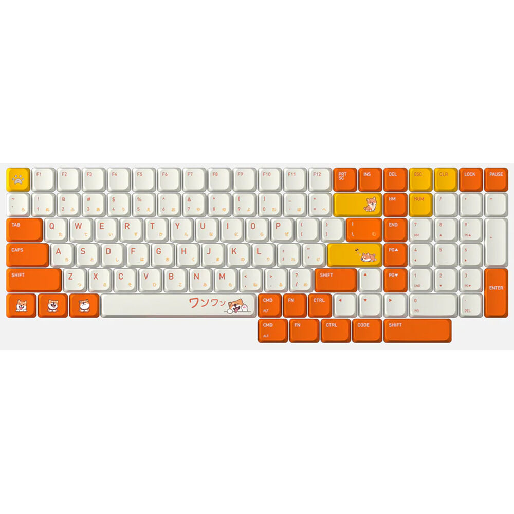 AZIO Cascade 75% Layout Slim Keycaps (Shiba Light) - 110 Teclas con ...