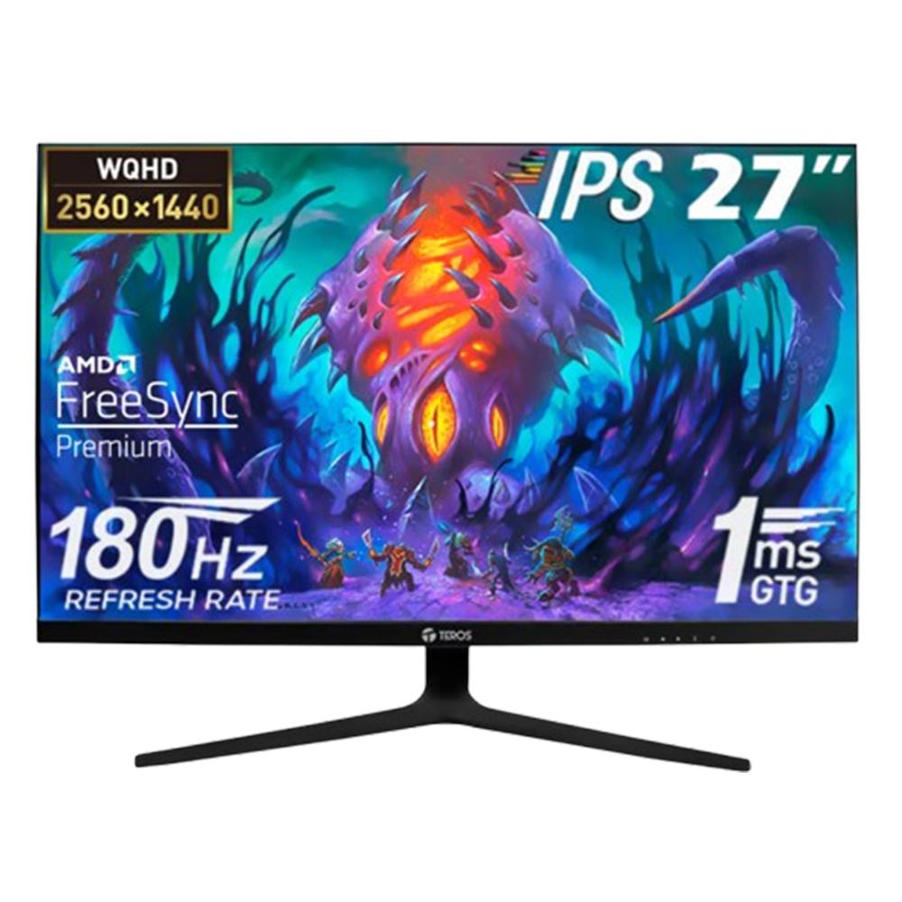 MONITOR PLANO GAMING TEROS TE 2769G 27 QHD FAST IPS 180 HZ 1MS HDMI DP ...