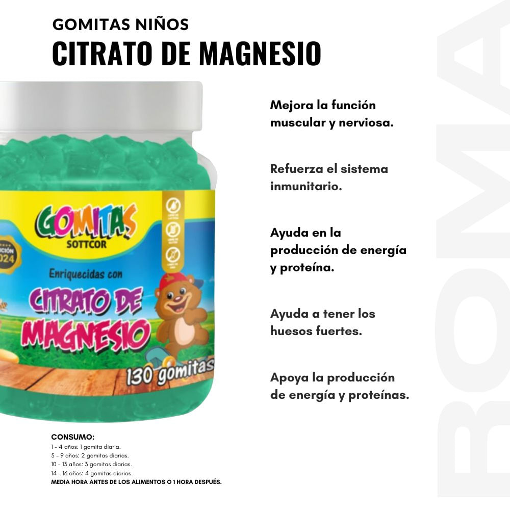 PACK 2 GOMITAS CITRATO DE MAGNESIO NIÑOS + PROPÓLEO 260 UND| Oechsle.pe ...