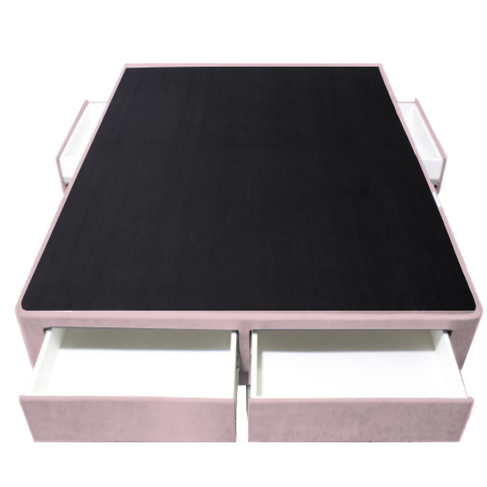 Base de Cama Wels 4 Cajones King Europeo - Rosado - Oechsle