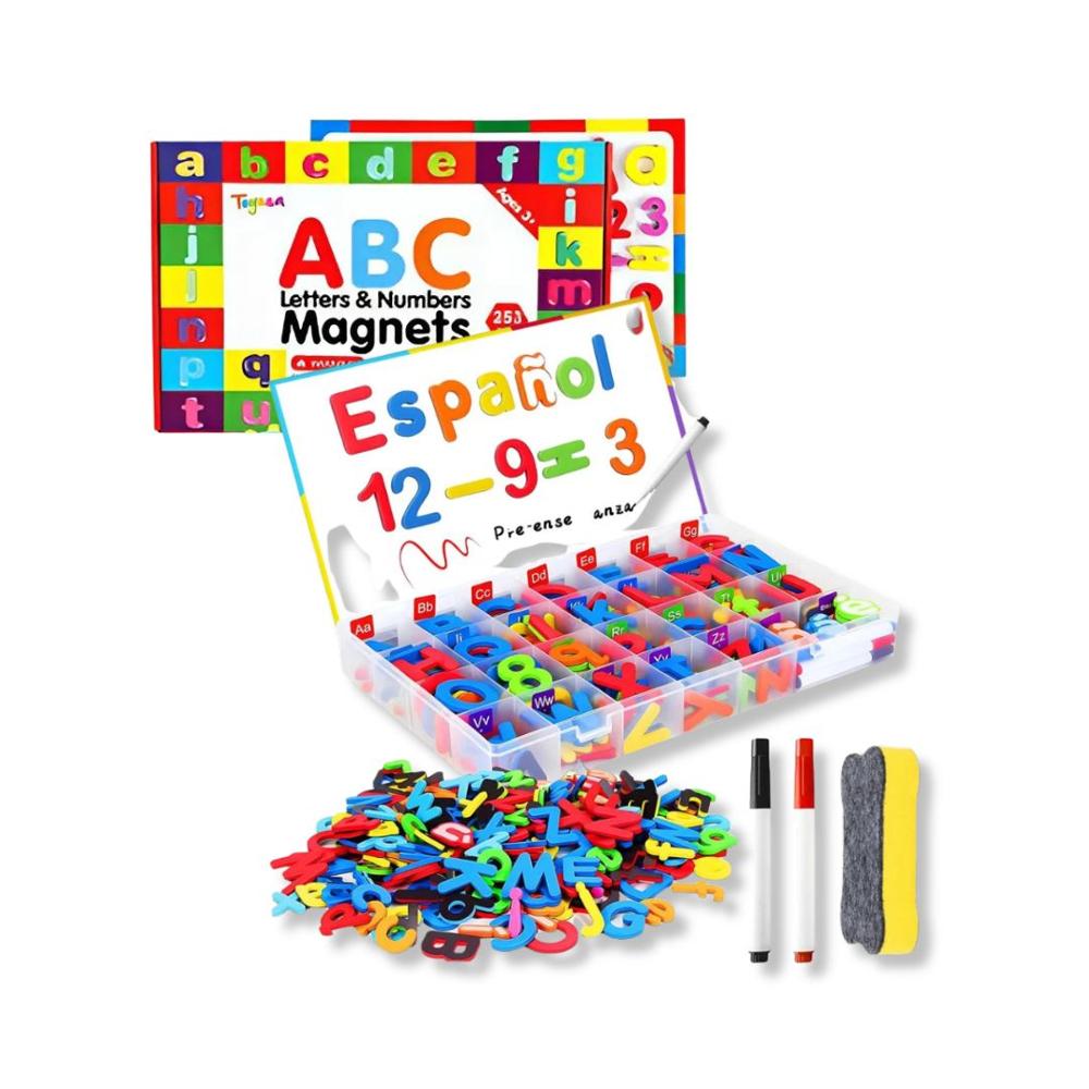 Set Didáctico de Letras Magnéticas con Pizarra - 253 pcs - Oechsle