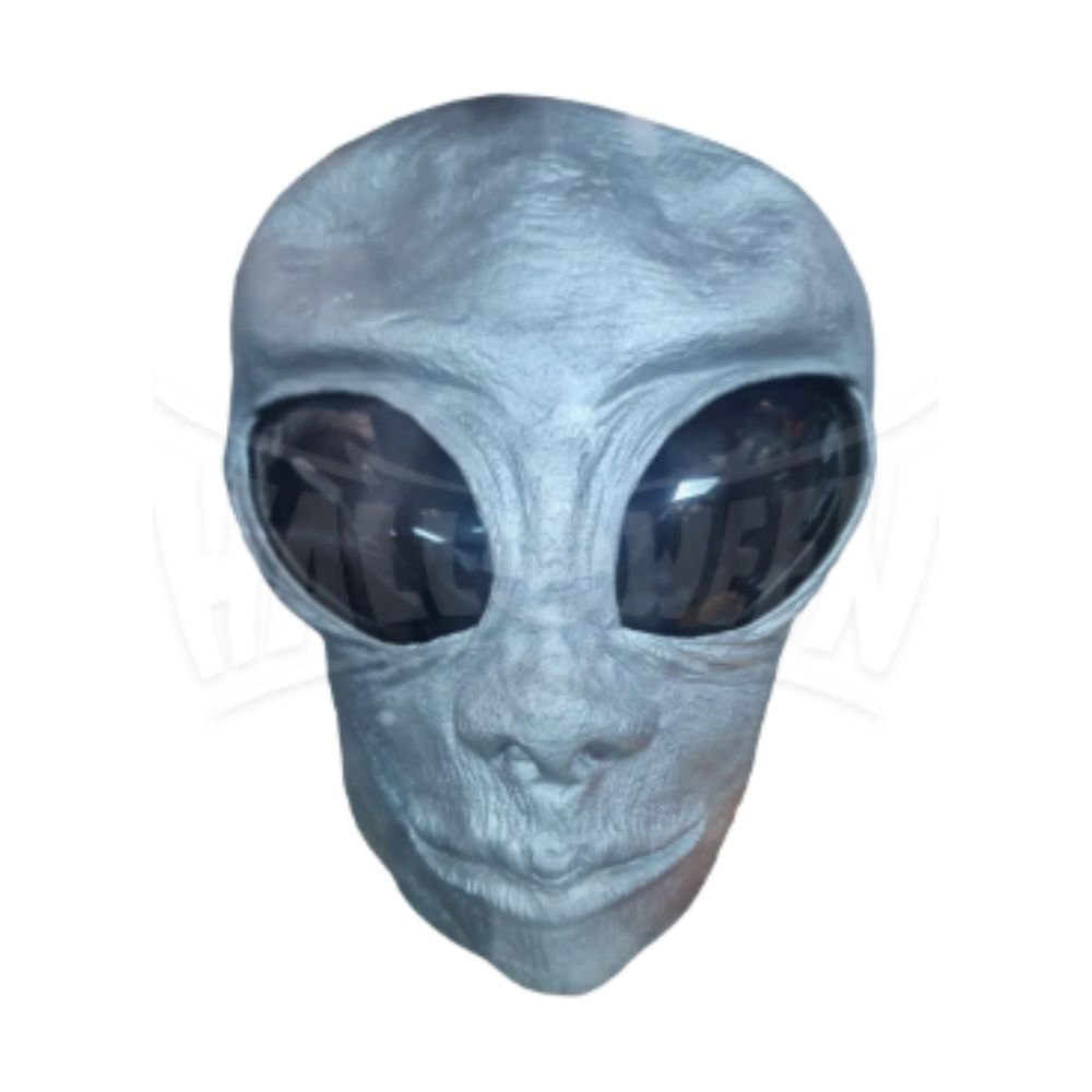 Mascara de Latex Alien Gris Marciano Area 51 Halloween Fest| Oechsle - Oechsle