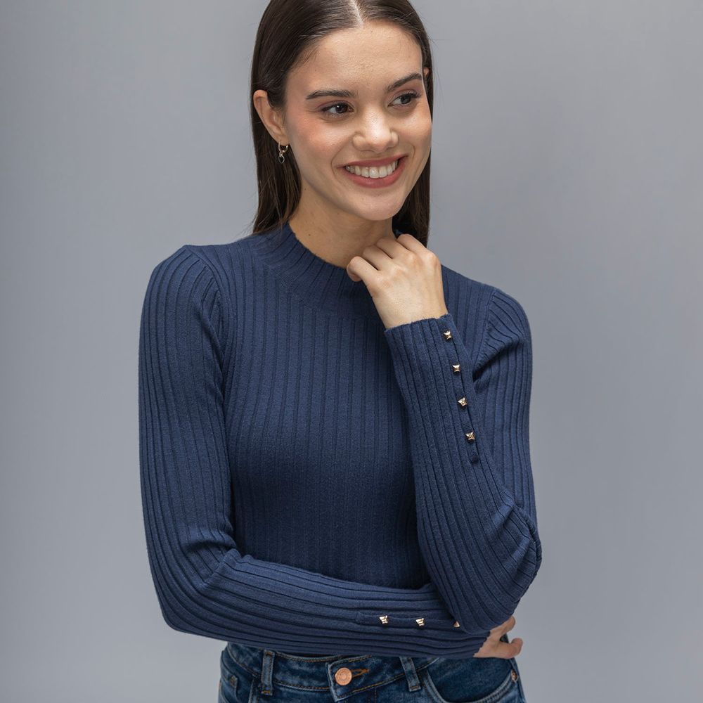 Chompa Mujer New Studs Manga Larga Hypnotic | Oechsle.pe - Oechsle