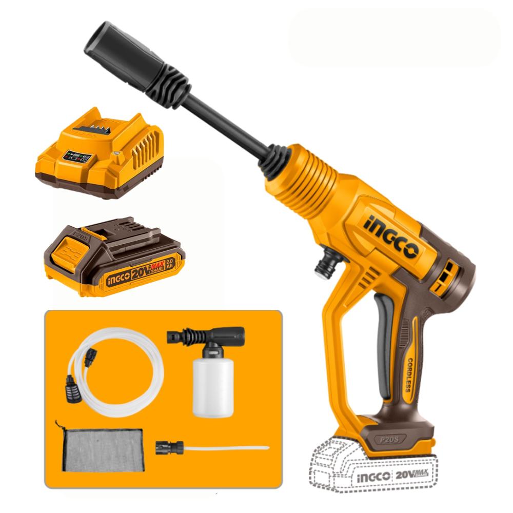 Hidrolavadora Inalambrica Incluye Bateria y Cargador Ingco CPWLI20362 - Oechsle