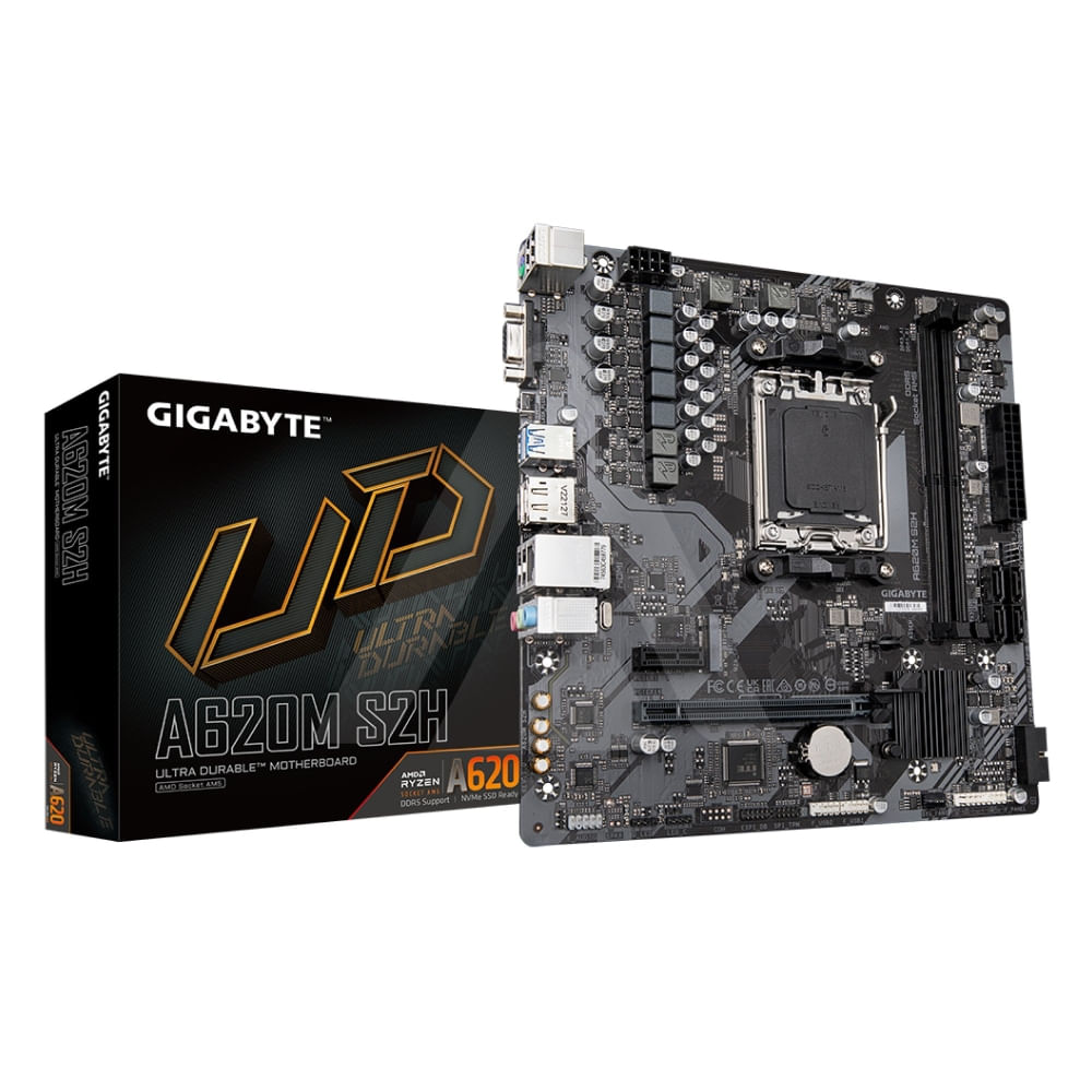 Tarjeta Madre Gigabyte A620M S2H Micro Atx Para Procesadores Amd Am5 ...