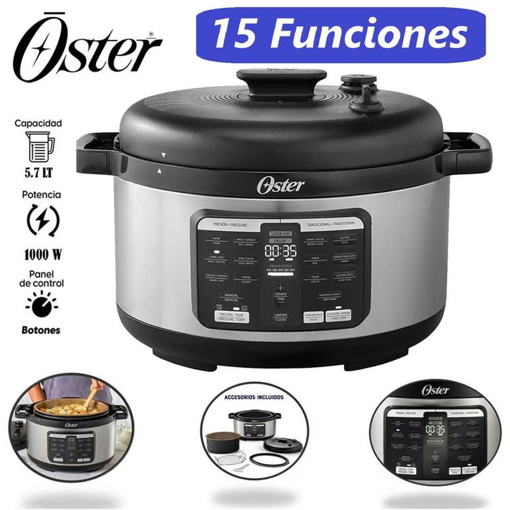 Multi-olla rápida ovalada Digital 5.7L con 15 funciones CKSTPCECOV57 - Oechsle