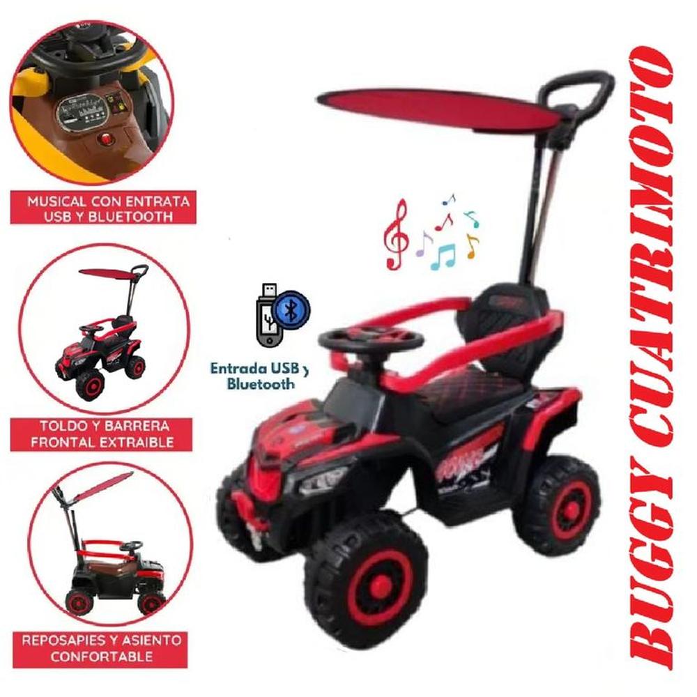 Bugui Cuatrimoto Tractor Bluetooh Musical con Luces -rojo| Oechsle.pe ...