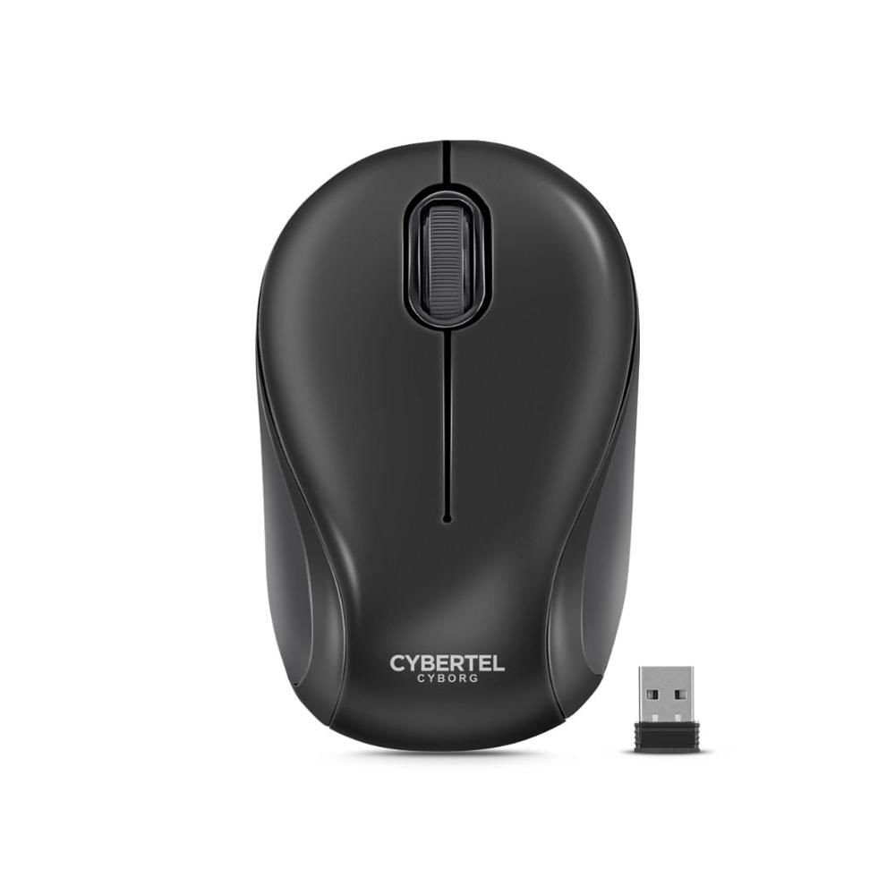 Mouse Inalámbrico Cybertel 1000DPI Negro - Oechsle