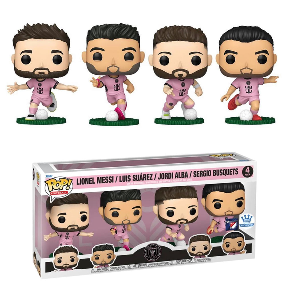 Funko Pop Futbol Inter Miami - Lionel Messi / Luis Suarez / Jordi Alba ...