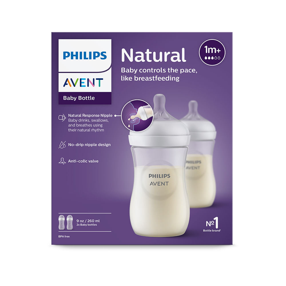 Biberón AVENT Nat Resp3.0 X2 260Ml Flow3 - Oechsle