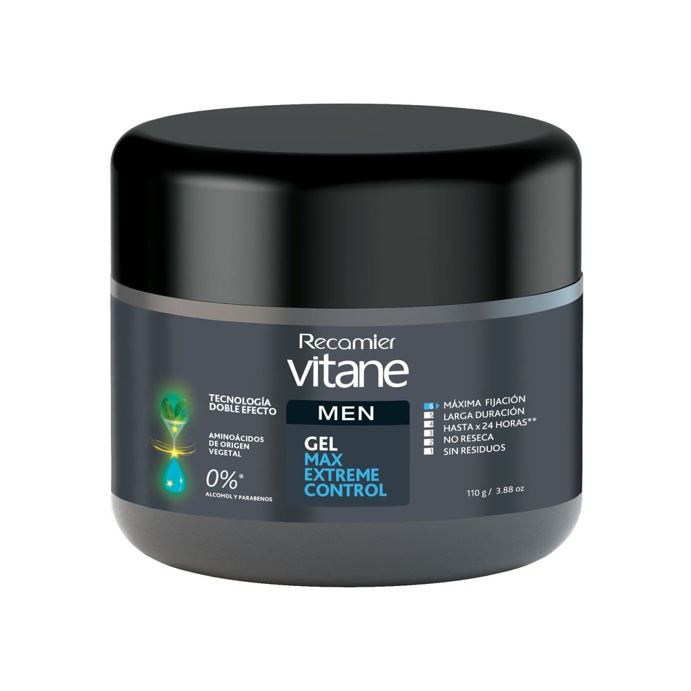 Gel Max Extreme Control VITANE Men Frasco 110g - Oechsle