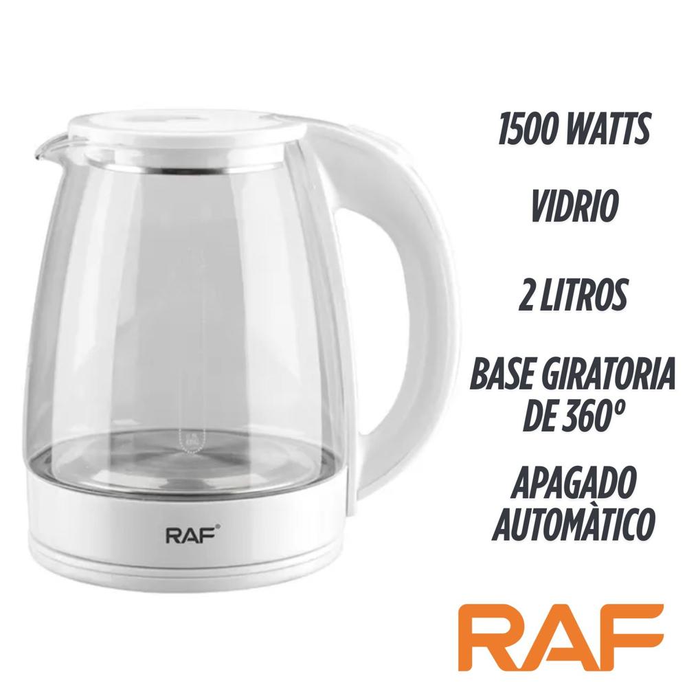 Hervidor Eléctrico Raf R 7840 Vidrio 2 litros Color Aleatorio - Oechsle