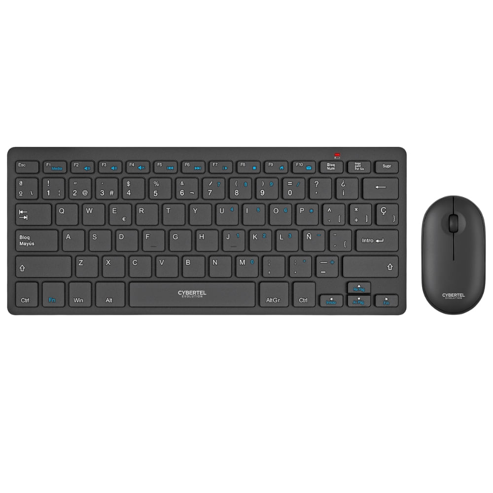 Kit Inalámbrico Teclado y Mouse Cybertel Evolution CYB WT801 Negro| Oechsle - Oechsle
