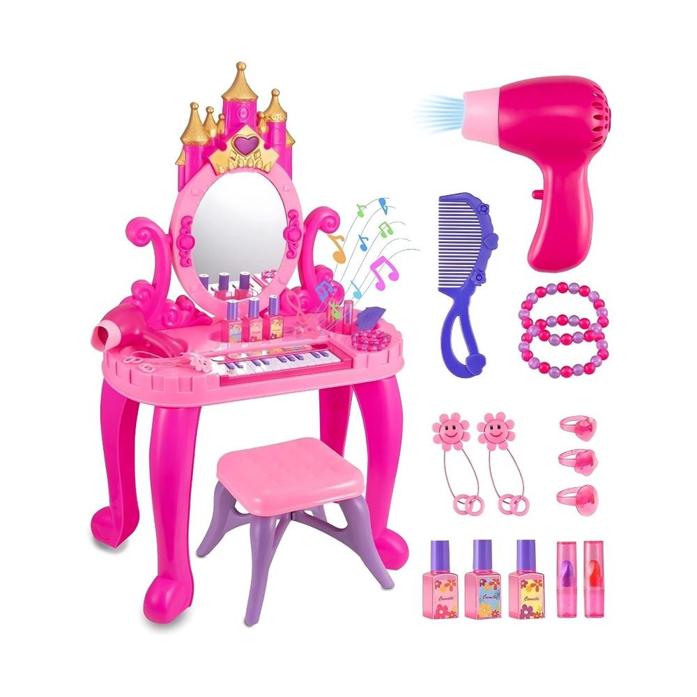 Set de Belleza Tocador Castillo de Princesa y Piano Musical| Oechsle ...