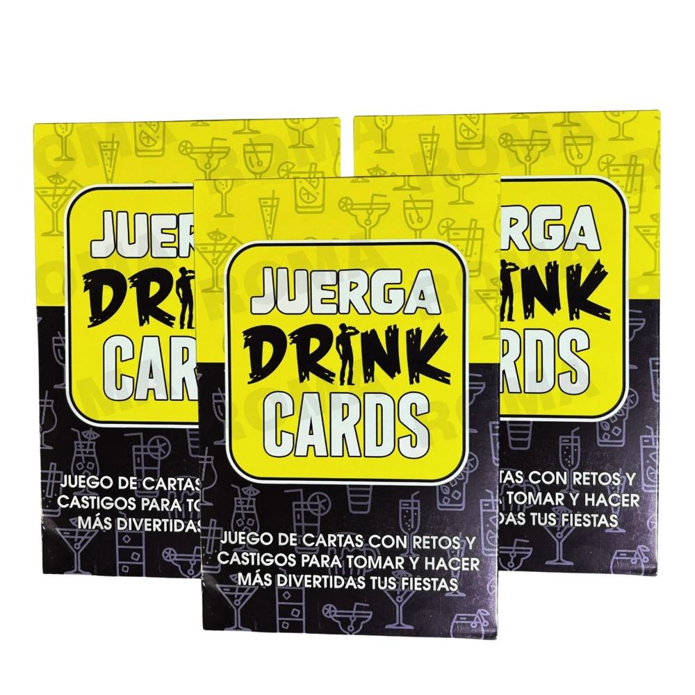 PACK 3 JUERGA – JUEGO DE MESA Y CARTAS DRINK CARDS| Oechsle - Oechsle