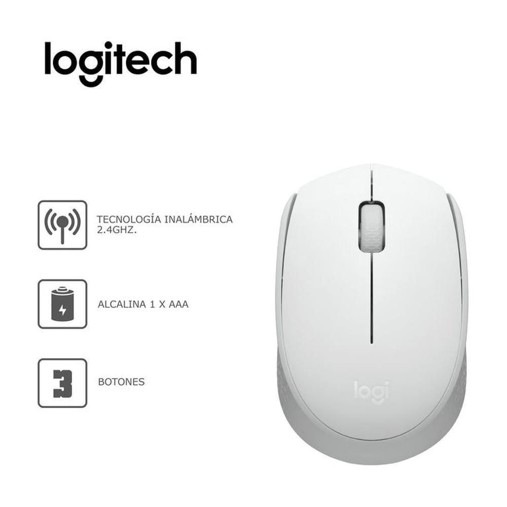 Mouse Logitech Inalambrico M170 Blanco| Oechsle - Oechsle