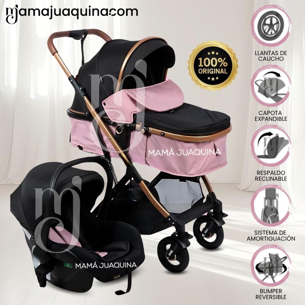 Coche Cuna «RONDA PRIME» con Porta bebé Pink - Oechsle