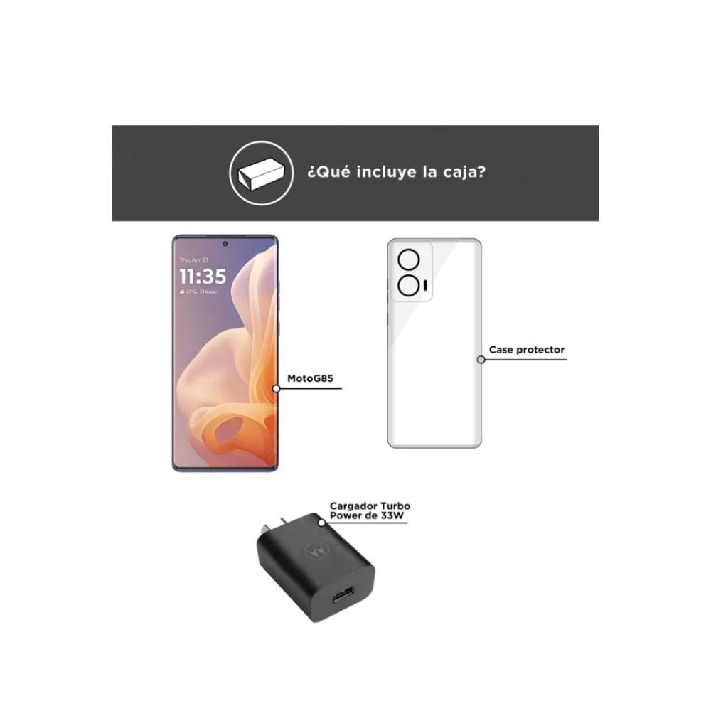 Celular Motorola MOTO G85 5G ROM 256GB RAM 8GB XT2427-1 Azul Eléctrico - Oechsle