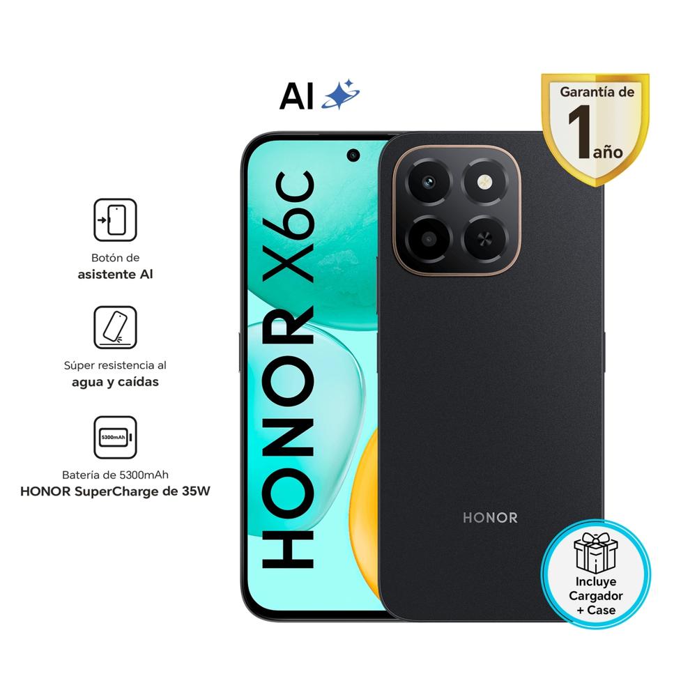 Honor X6c 8GB Ram 256GB Negro - Oechsle