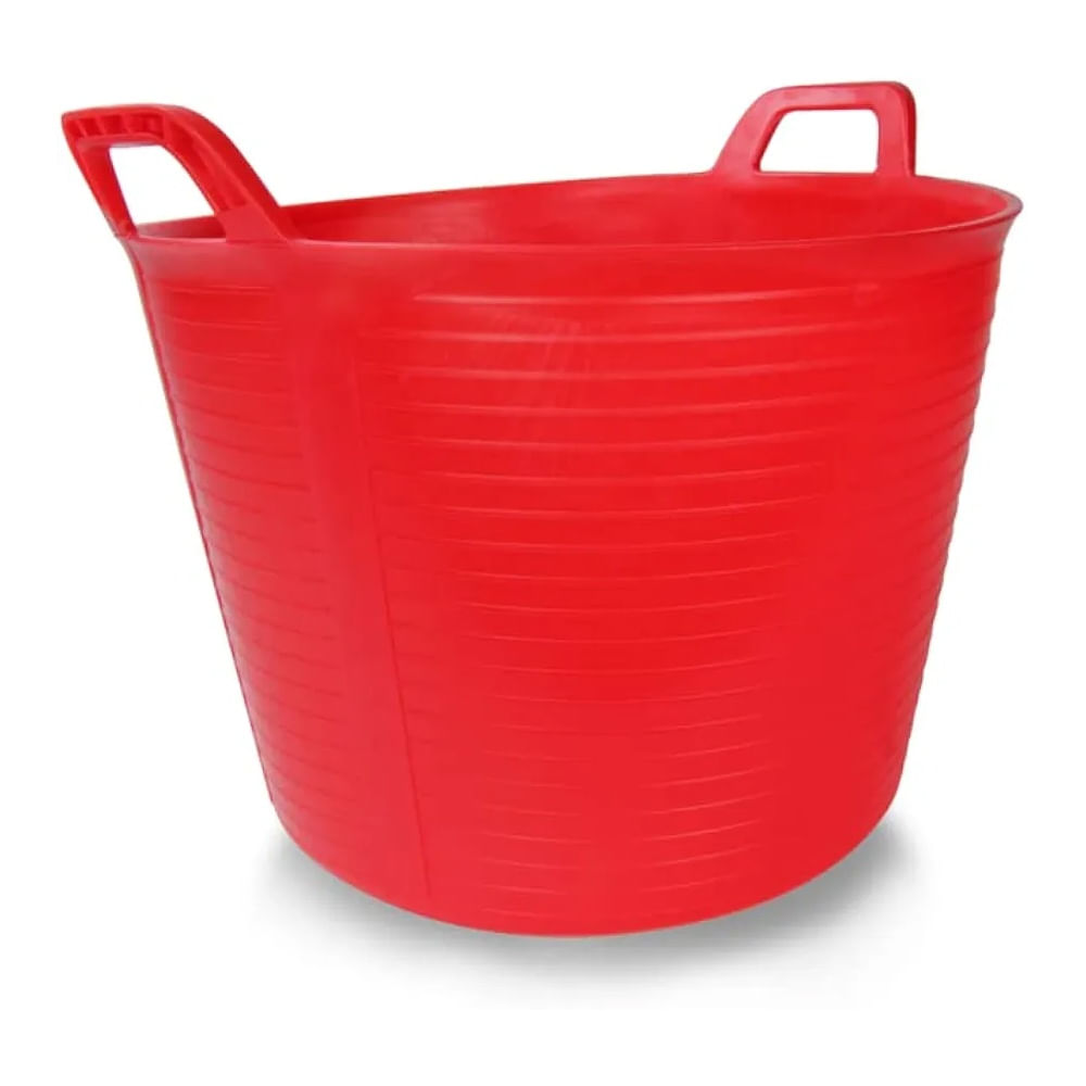 Balde de Plástico Rojo 40 Litros Rubi 610005430 - Oechsle
