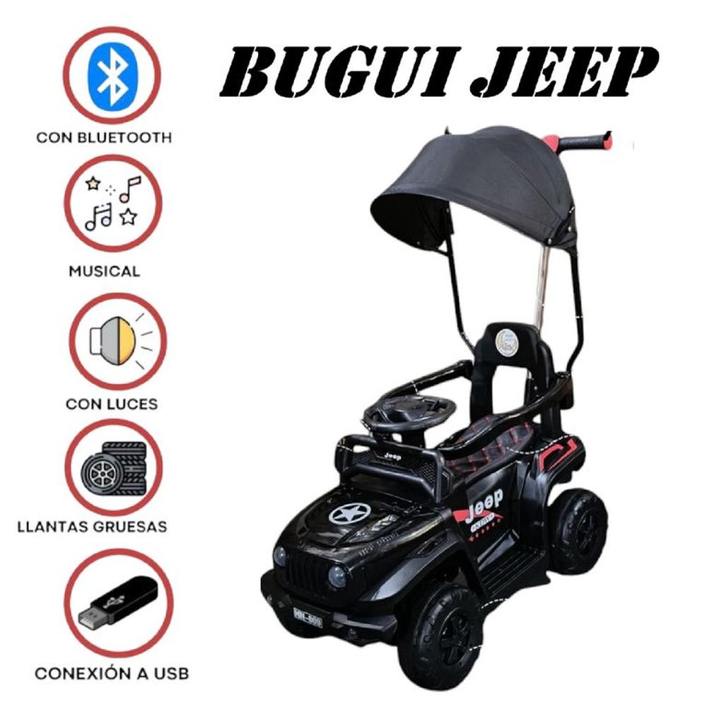 Nuevo Bugui Jeep Musical Bluetooth -Negro - Oechsle