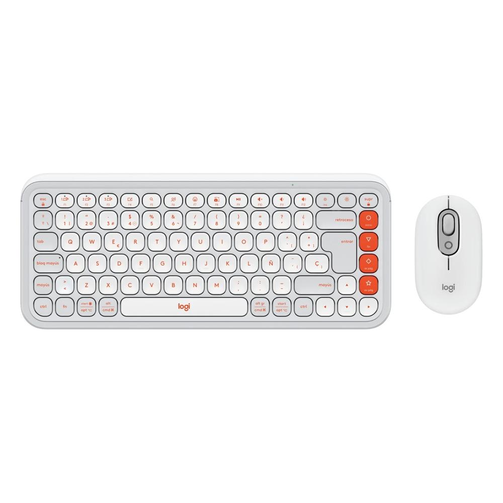 Kit Logitech POP ICON Teclado Y Mouse Combo Wireless Orange 920-013055 ...