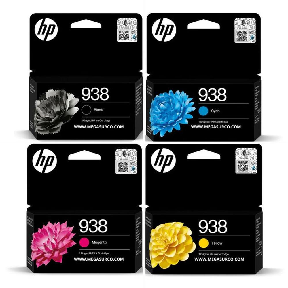 KIT CARTUCHO DE TINTA HP 938 4 COLORES ORIGINAL - Oechsle