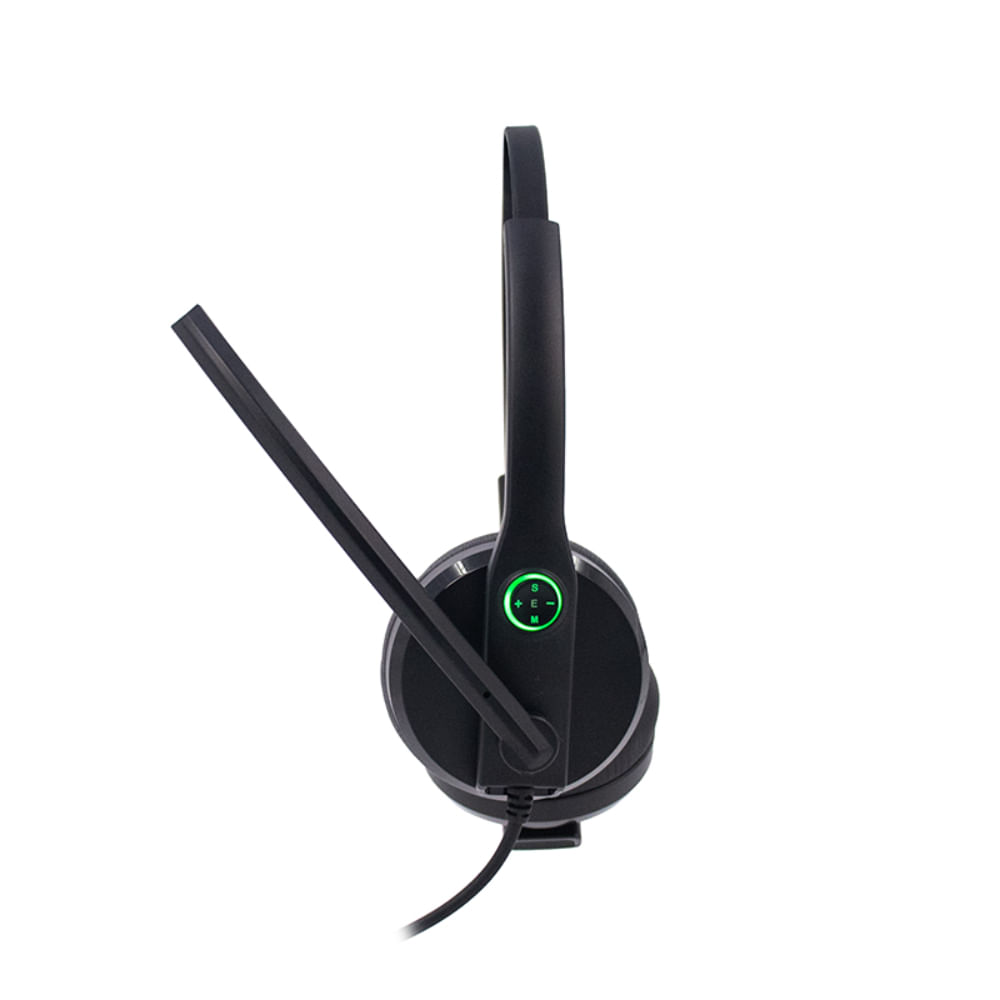 Audífono Alámbrico TEROS TE-8039CS USB - Negro - Oechsle